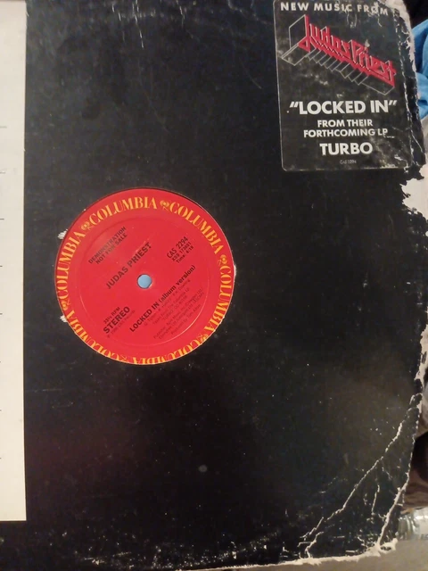 JUDAS PRIEST LOCKED In From The Album Turbo Promo LP très bon état ...