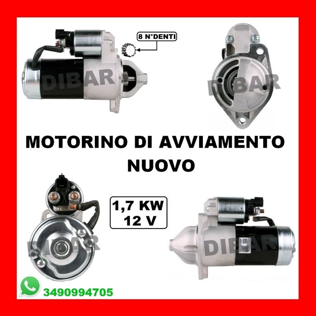 MOTORINO DI AVVIAMENTO Nuovo Hyundai I30 1.6 Crdi Da 2007 Kw85 Cv116 ...