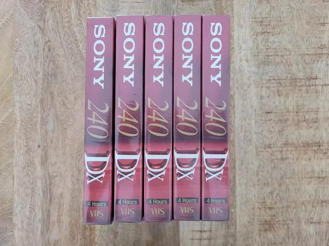 5 CASSETTE VIDEO VHS SONY DX 240 - K7 Excellente Qualité Neuf EUR 24,99 ...