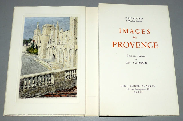 JEAN GIONO IMAGES de PROVENCE ill Charles SAMSON + suite en noir EUR 99 ...