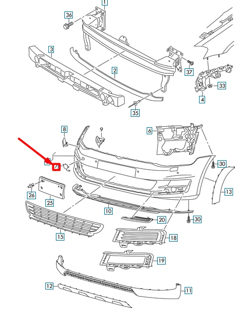 VOLKSWAGEN GOLF 5G MK7 Front Bumper Tow Cap Cover 5G0807241CGRU NEW ...