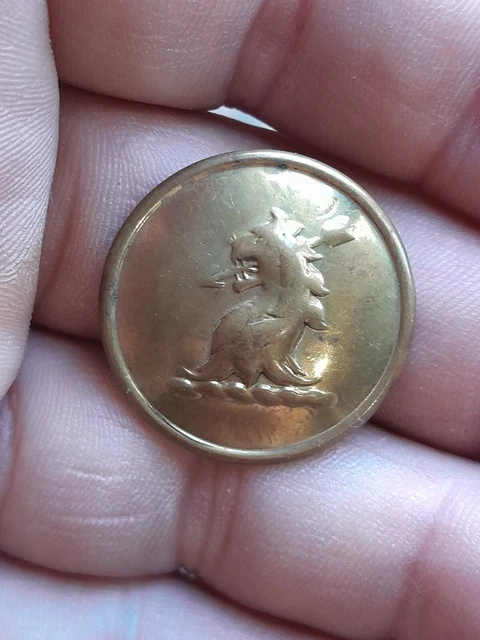 ANTIQUE LIVERY BUTTON Demi Griffin Unidentified 1800's 25 mm £10.00 ...