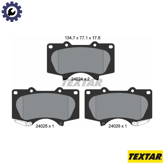 BRAKE PAD SET DISC BRAKE 2402401 FOR MITSUBISHI PAJERO/CLASSIC/SHOGUN ...