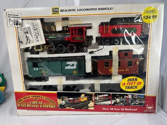 THE GREAT AMERICAN Express Railroad Train Set No# 185 Smoking Engine ...