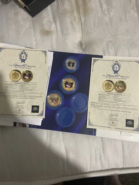 PRINCESS DIANA 60TH Birthday Coin Collection The People's Princess Coin ...