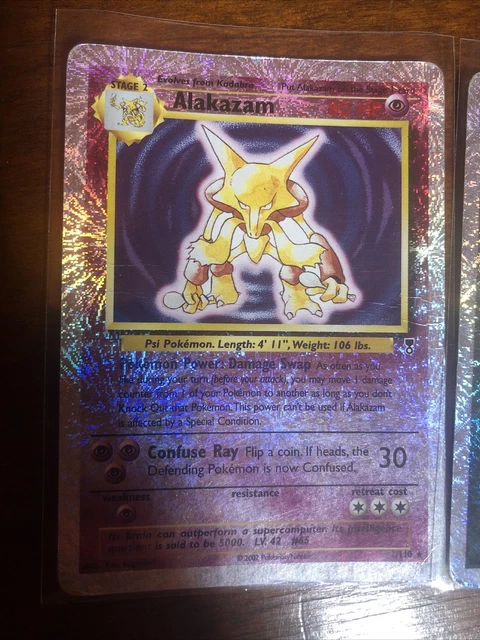 ALAKAZAM LEGENDARY COLLECTION reverse no charizard ultrarare pokemon ...