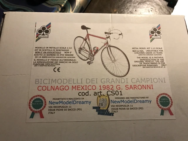 COLNAGO MEXICO SARONNI 1982 1:12 scale model gift rare £60.00 - PicClick UK