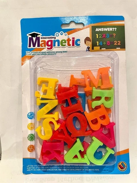 KIDS NEW LEARNING Teaching MAGNETIC Toy Letters Fridge Magnets Alphabet ...