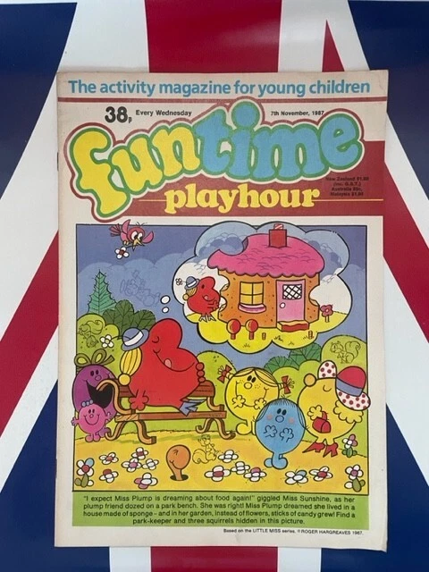 FUNTIME PLAYHOUR VINTAGE 1980's Comic Mr Men 29th August 1987 £7.99 - PicClick UK
