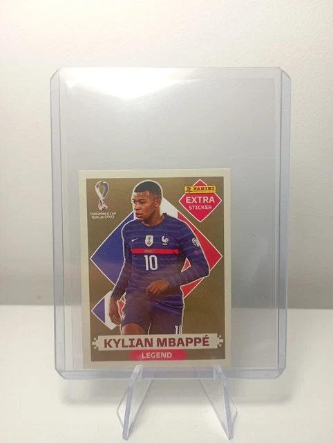 KYLIAN MBAPPE GOLD Extra Gold Sticker Qatar 2022 Panini World Football ...