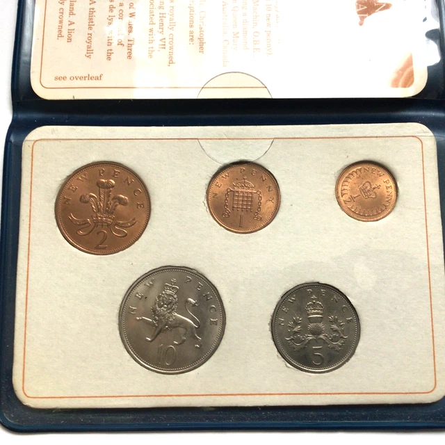 BRITAINS FIRST DECIMAL Coin Set Of 5 Coins £6.49 - PicClick UK