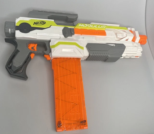 NERF N-STRIKE MODULUS Ecs-10 Blaster Gun With 18-Dart Clip, 18-Darts= £ ...