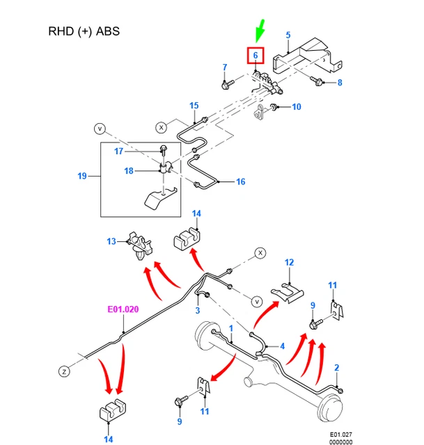 FORD RANGER MK2 Brake Pressure Reducing Valve RHD 1501769 NEW GENUINE £ ...