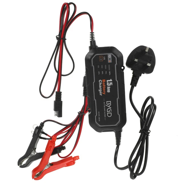 12V SMART TRICKLE Charger for Motorcycle Motorbike Car Battery UK Plug ...