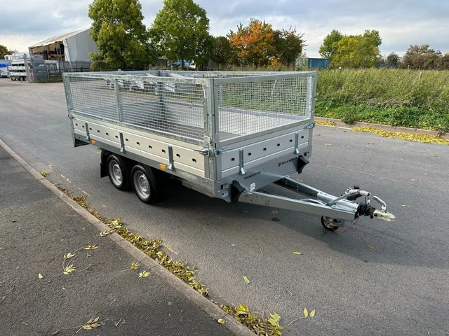 CAGE VAN DROP Side Trailer 10,6ft X 5,6ft Twin Axle 2700kg Trailer 3 ...