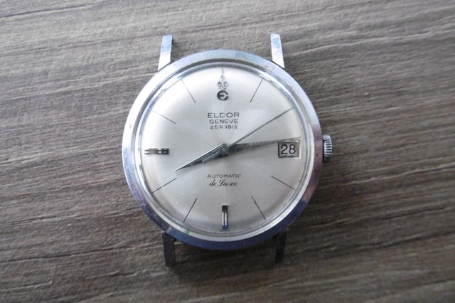 ANTIQUE ELDOR GENEVA 25 Jewels Automatic Luxury Watch £74.67 - PicClick UK