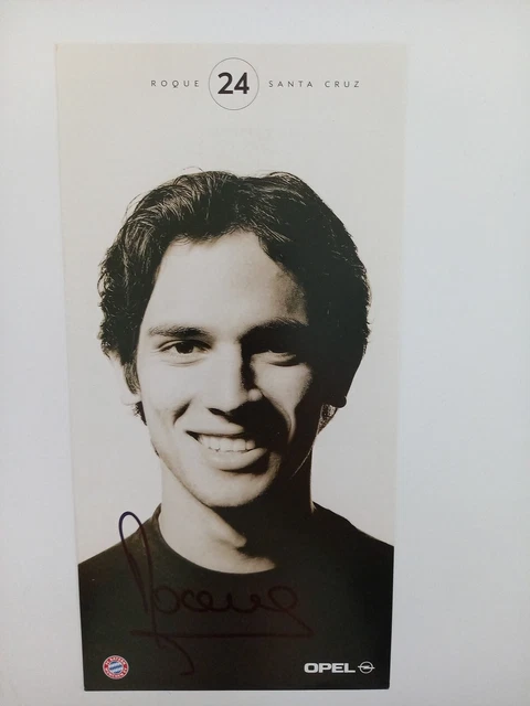 ROQUE SANTA CRUZ - FC Bayern München - original Autogramm - ca. 21x10cm ...