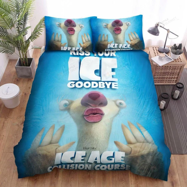 ICE AGE COLLISION Course Movie Poster 4 Quilt Duvet Cover Set Bedding ...