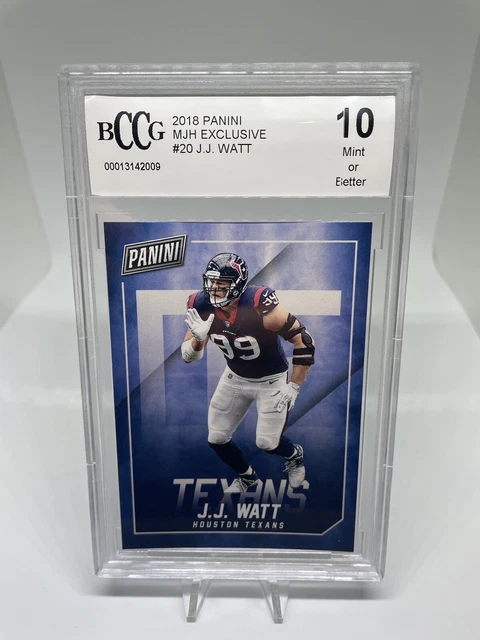 2018 PANINI MJH Exclusif JJ WATT #20 BCCG 10 COMME NEUF - Texans EUR 16 ...
