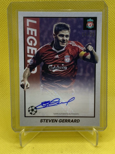 2021-22 TOPPS MERLIN Heritage 97 Steven Gerrard Liverpool Legend ...