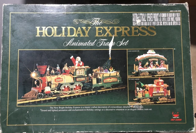 VINTAGE THE HOLIDAY EXPRESS Animated Christmas Train Set #384 New ...
