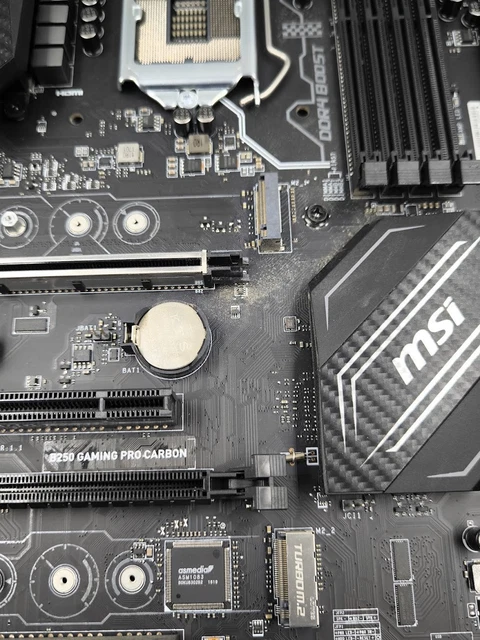 MSI B250 GAMING Pro Carbon Motherboard - For Parts £50.46 - PicClick UK