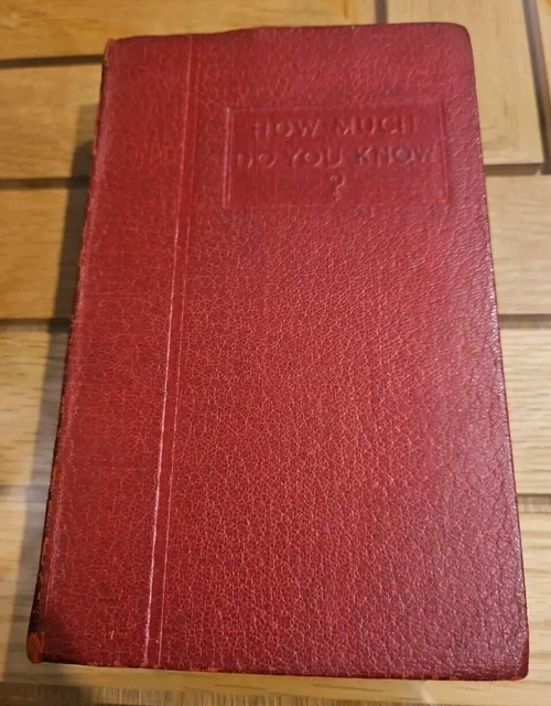 HOW MUCH DO you know? Vintage Book by Harold Wheeler Odhams Press ...