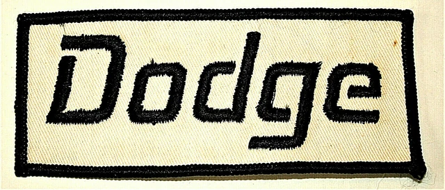 VINTAGE 1970S DODGE Racing Race Car Cloth Patch New NOS $16.99 - PicClick