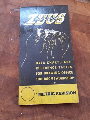 ZEUS PRECISION DATA Charts & Reference Tables, Metric Revision £2.99 ...
