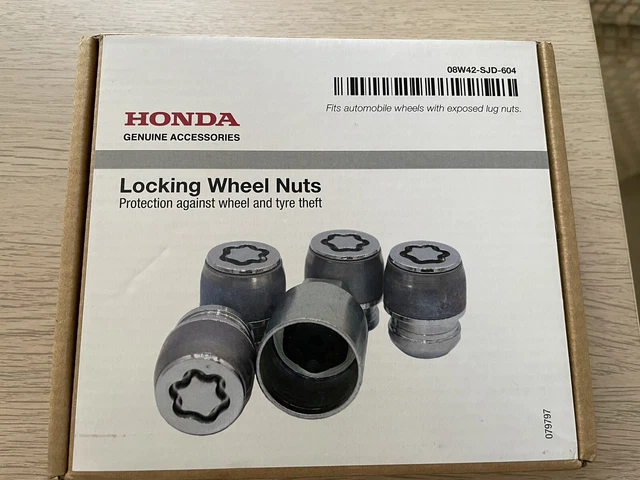 BRAND NEW GENUINE HONDA locking Wheel Nut Set 08W42-SJD-604 £28.00 ...