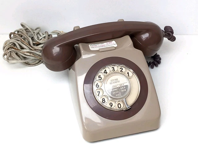 VINTAGE BT TELE 8746 G Rotary Dial Telephone - Grey- 1970's £16.13 ...