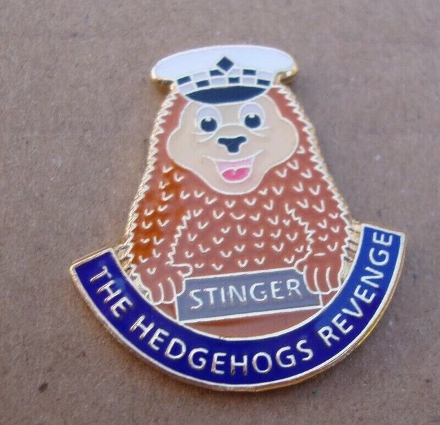 POLICE TRAFFIC STINGER tie tac pin badge THE HEDGEHOGS REVENGE '' £5.00 ...
