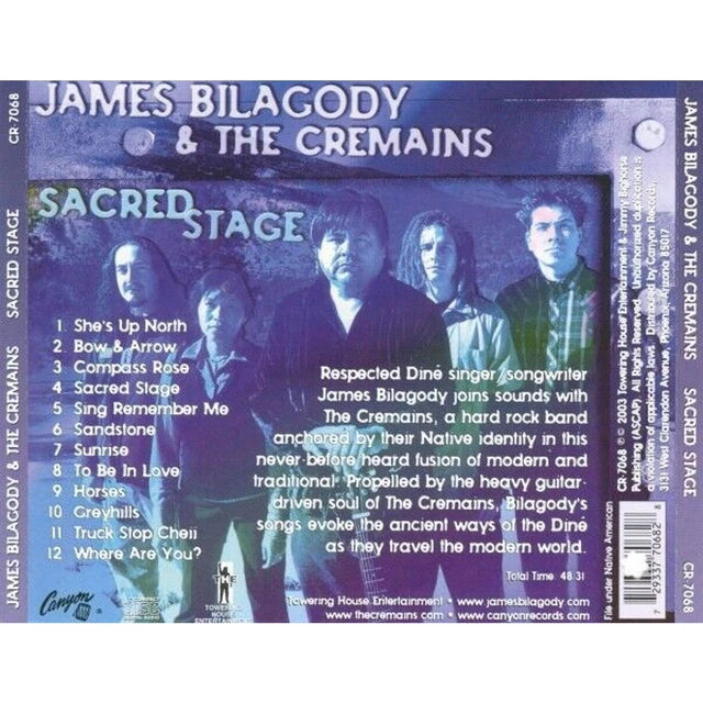 SACRED STAGE BY James Bilagody & The Cremains, CD, 2005, Canyon Records ...