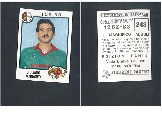 FIGURINA CALCIATORI PANINI 1982-83 N.248 Terraneo Torino Nuova EUR 1,30 - PicClick IT