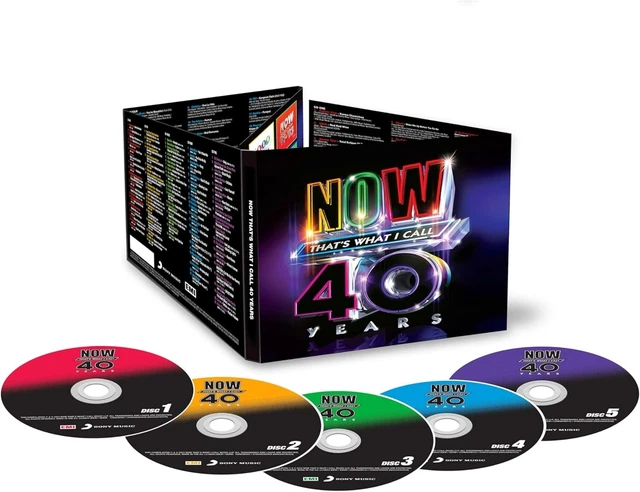 VARIOUS ARTISTS - NOW That's What I Call 40 Years - 5 CD DigiPak - New ...