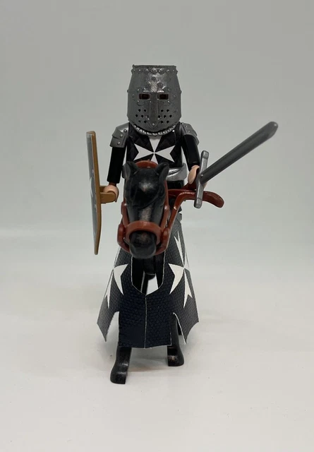 PLAYMOBIL TEMPLAR CUSTOM Crusader knight Templar Chevalier Templier ...