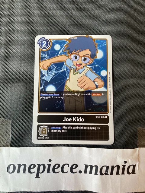 DIGIMON CARD GAME Joe Kido BT3-095 R EUR 2,00 - PicClick FR