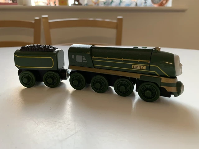 THOMAS THE TANK Engine & Friends WOODEN STREAMLINED EMILY WOOD TRAIN £ ...