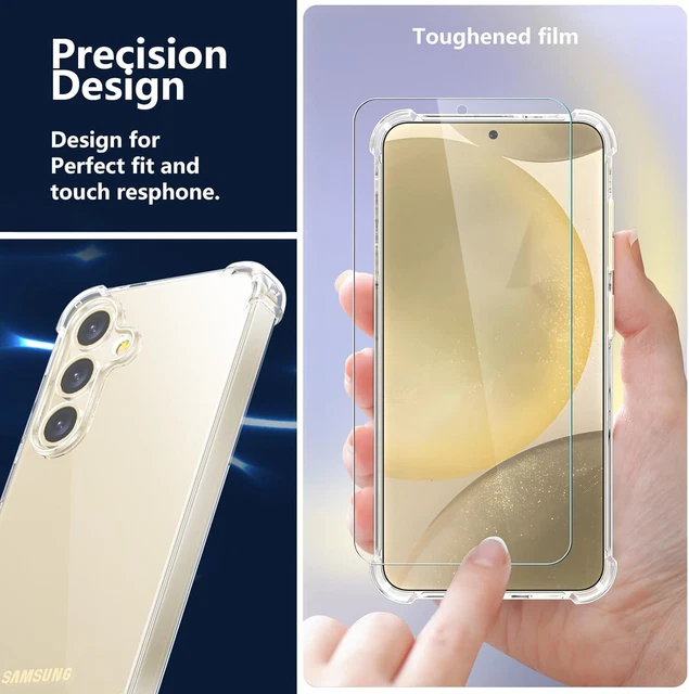 CASE,FOR SAMSUNG GALAXY S25+ Ultra A16 S24 FE A15 A26 A36 A56 Clear Phone Cover £3.95 - PicClick UK