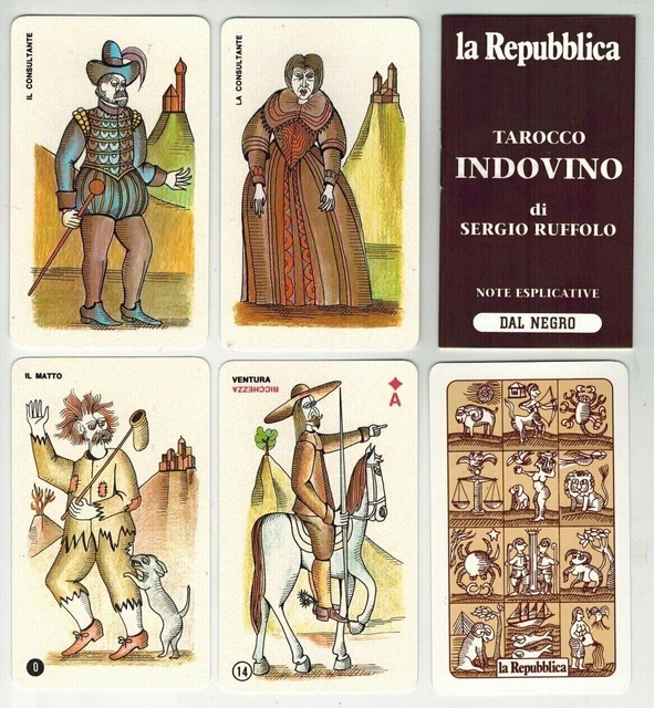 MAZZO CARTE TAROCCHI,TAROCCO INDOVINO DISEGNI SERGIO RUFFOLO sibila ...