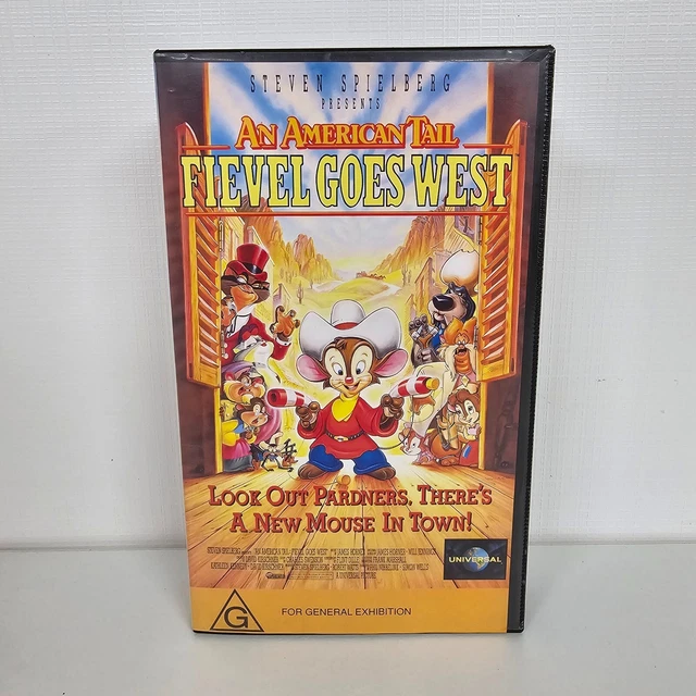 VHS AN AMERICAN Tail Fievel Goes West G Steven Spielberg Animation ...