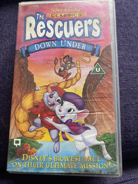 WALT DISNEY CLASSICS , The Rescuers Down Under , VHS video Tape ...