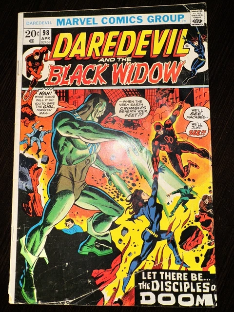 DAREDEVIL AND THE Black Widow #98 Aprile 1973 Dark Messiah Marvel ...