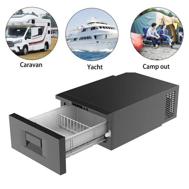 CAMPERVAN DRAWER FRIDGE Freezer 20L Motorhome Caravan Compressor DC12 ...