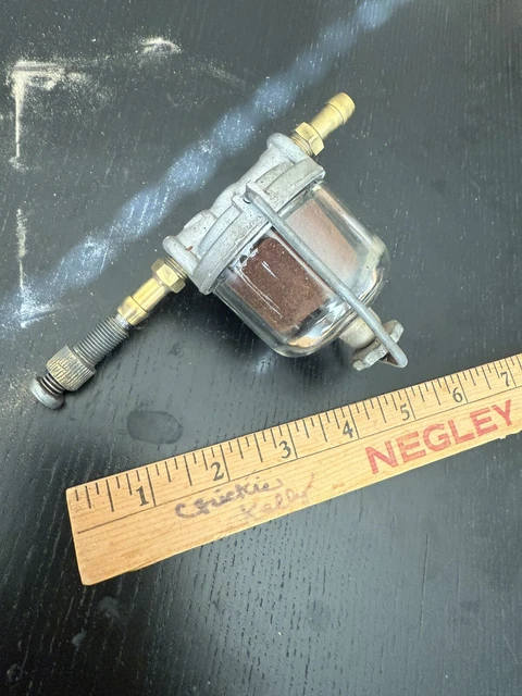 VINTAGE AC 854392 Fuel/Gas Filter w/Glass Bowl 1950s-60s GM Corvette ...