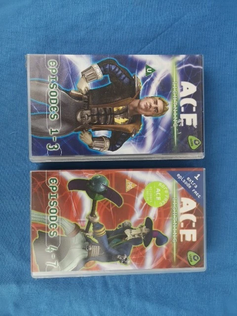ACE LIGHTNING 2 x VHS Episodes 1-7 CBBC **FREE P&P** MULTIBUY ALL VHS £ ...