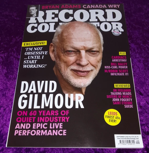 RECORD COLLECTOR MAGAZINE 574 - David Gilmour,. Bryan Adams, Cardiacs ...