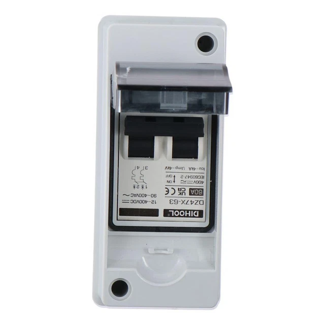 DC DISCONNECT SWITCH Waterproof Box 2P Miniature Circuit Breaker ...