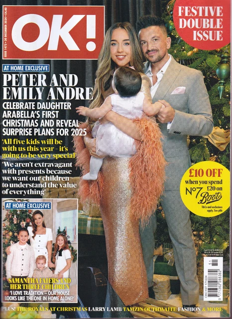 OK! MAGAZINE JANUARY 1 2025 Peter & Emily Andre Prince & Princess Of ...