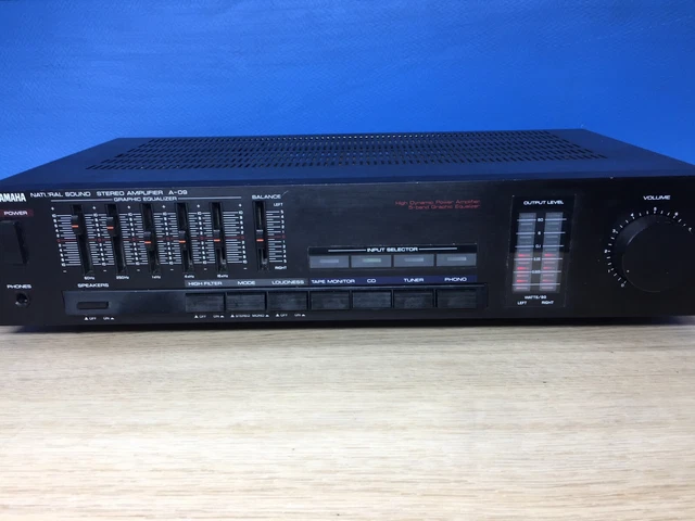 YAMAHA A-09 STEREO Amplifier with Graphic Equalizer, See VIDEO £123.73 ...